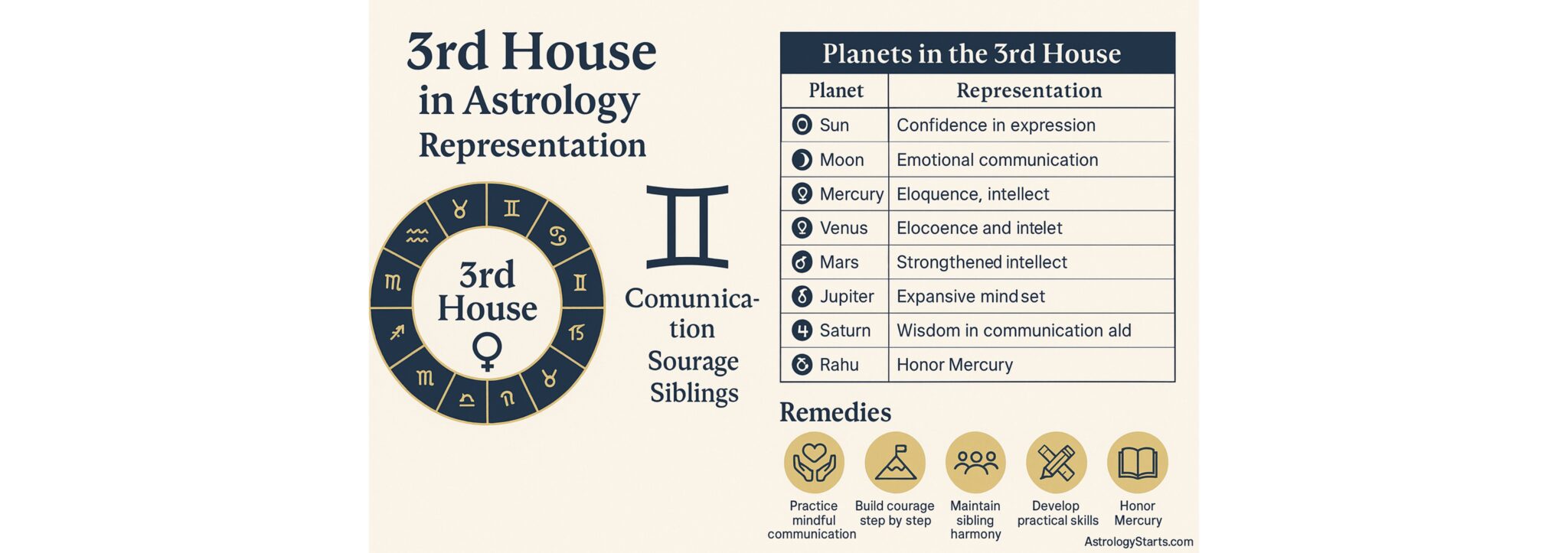 3rd House in astrology: Deep guidance of communication